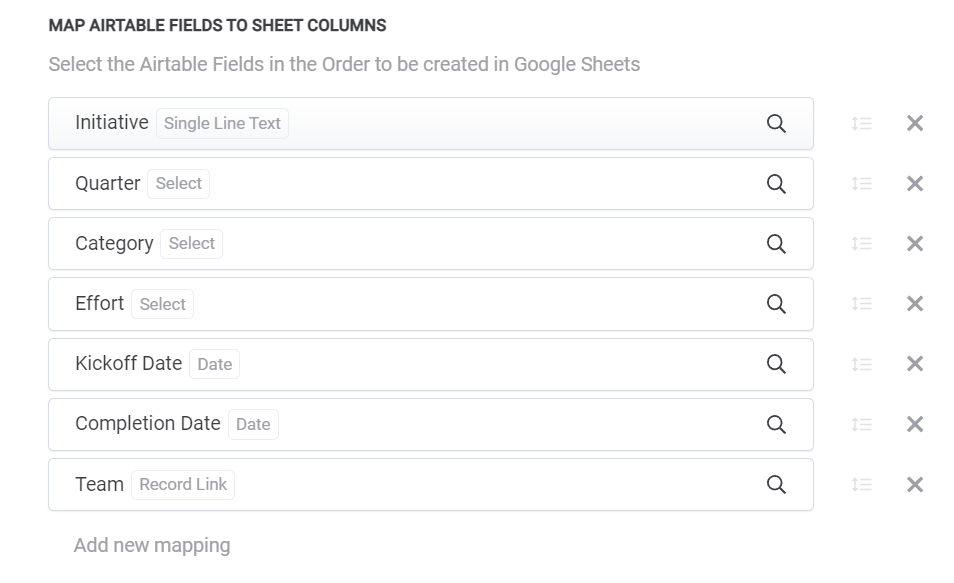 Sync Airtable and Google Sheets using On2Air | On2Air Backups
