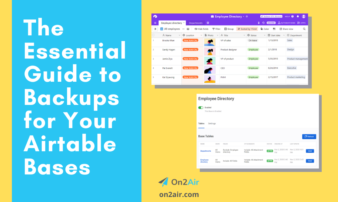 The Essential Guide to Backups for Your Airtable Bases | On2Air