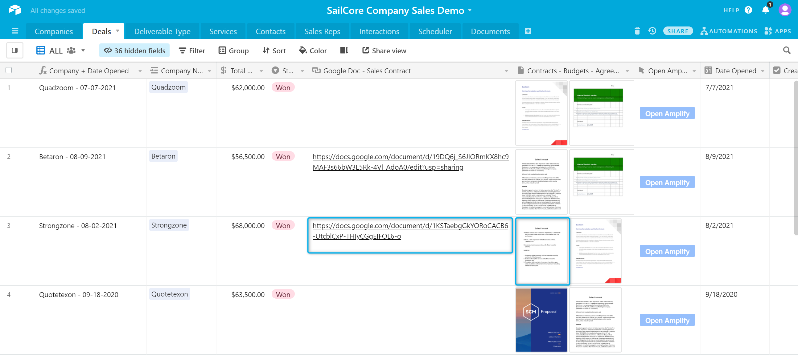 Connect Google Docs Airtable On2Air