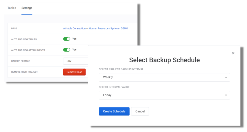 Airtable Automated Backups | On2Air Backups