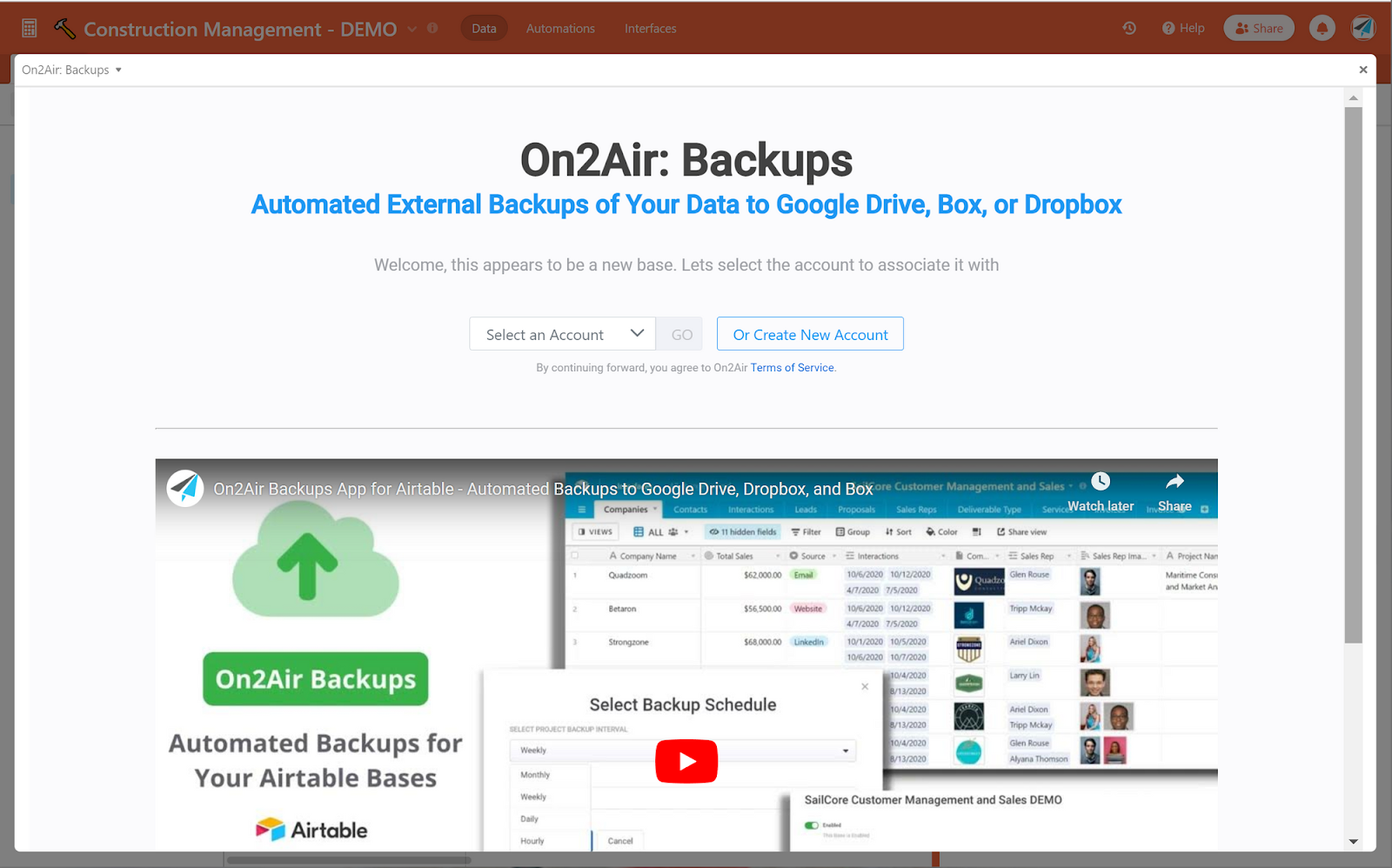 How to Create a Local Offline Airtable Backup | On2Air Backups