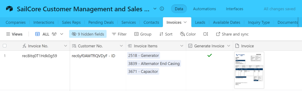 Create Automated Invoices with Airtable and Google Docs | On2Air Backups Docs