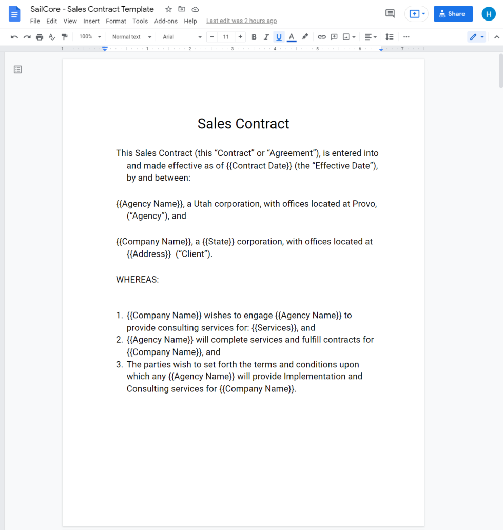 How to Create a Sales Contract PDF in Google Docs using Airtable ...